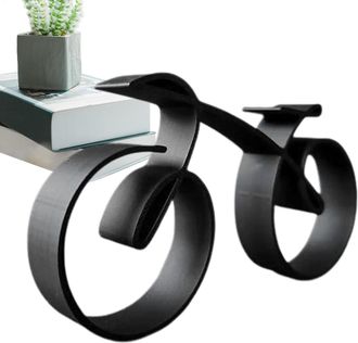 Generic Minimalistische Fahrradskulptur, minimalistische Fahrradskulptur, elegante Fahrradkunst, Fahrraddekorationen, Metallrahmen f&uuml;r Zuhause, Fahrradwanddek