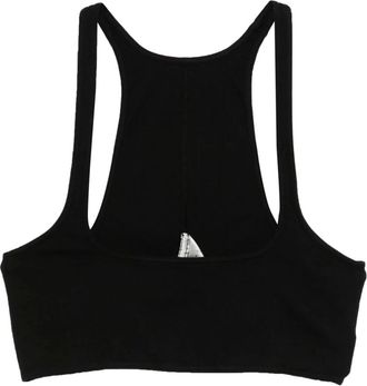 Rick Owens Femme, Sport, Noir, Taille: 42 FR Haut Court Dos Nageur