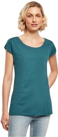Build Your Brand Femme Bb013-ladies Wide Neck Tee T-Shirt, Bleu Sarcelle, 3XL EU