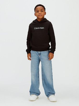 Calvin Klein Frottee-hoodie F&uuml;r Kinder - Ck Black - Gender-inclusive Kinder - 4