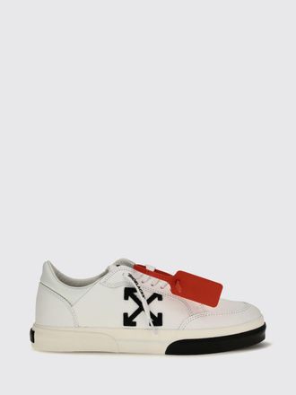 Off-white Baskets Vulcanized en cuir de veau grain&eacute; avec logo Arrow