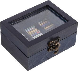 Aboofan Miniatur b&uuml;cherregal aus Holz mit Mini b&uuml;chern Kompaktes M&ouml;bel deko Stressreduktion Handliches Miniatur b&uuml;cherregal f&uuml;r Wohnraum B&uuml;ro und Puppenhaus D