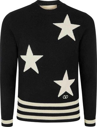 Valentino Garavani Pull Col Rond - Noir
