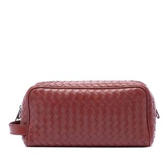 Bottega Veneta Pre-owned Sac bandouli&egrave;re en cuir nappa tress&eacute; - Femme - Pre-owned - Rouge - Taille: ONE Size