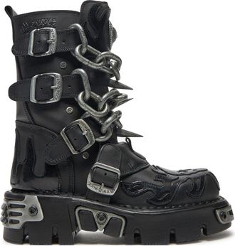 New Rock Schnürstiefel NEW ROCK M-727-S5 Schwarz