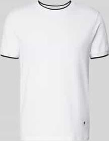 Manuel Ritz T-Shirt mit Rundhalsausschnitt und Kontraststreifen