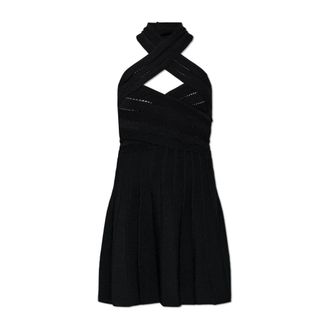 Balmain Off-Shoulder Kleid - - Dresses - Damen - Schwarzk - S