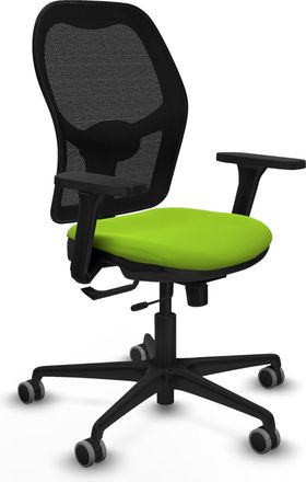 Piqueras y Crespo Drehstuhl aus Netzstoff mit 3D-Armen, h&ouml;henverstellbare Lendenwirbelst&uuml;tze, ausgestattet mit Syncro/Traslack und eingespritztem Schaum. Mit Rollen von