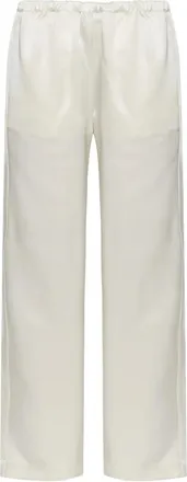 R&oacute;he Femme, Pantalons, Blanc, Taille: 40 FR Pantalon Satin Coupe Large