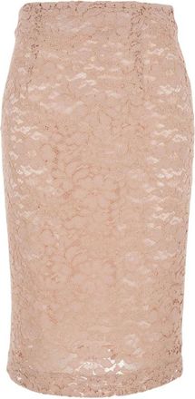 Pla&icirc;n Plain, Femme, Jupes, Rose, Taille: 40 FR Lace Pencil Skirt