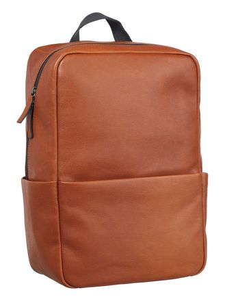 Leonhard Heyden Leder Laptoprucksack Rucksack mit Laptopfach Hamburg Backpack Cognac braun