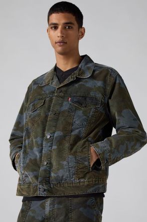 Levi's Relaxed Trucker Jacket - Homme - Gris / Brady Camo Multi Teal - XL