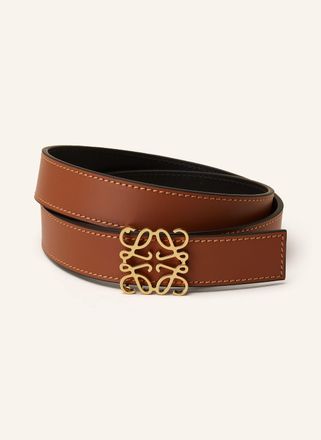 Loewe Lederg&uuml;rtel Anagram braun