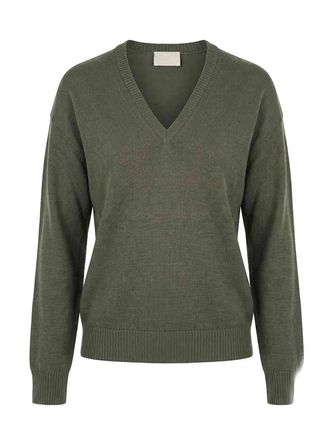 Drumohr Pull &Agrave; Col V - Blanc