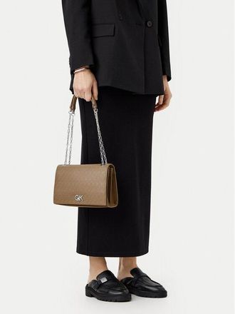Calvin Klein Handtasche Ck Medium Conv Shoulder Bag_Mono K60K613138 Braun