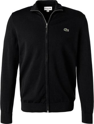 Lacoste Herren Cardigan schwarz Baumwolle
