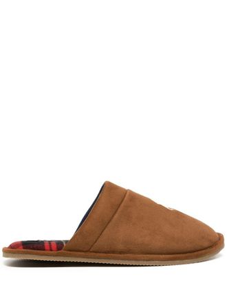 Polo Ralph Lauren Mules mit Logo-Stickerei - SNUFF/CREAM