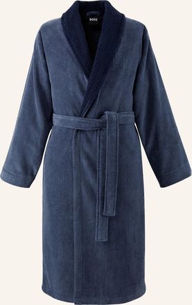 HUGO BOSS Bademantel Doubleb blau