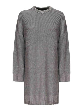 Pinko Robe Au Genou - Gris