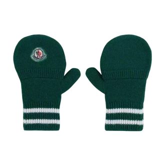 Moncler unisex, Accessoires, Vert, Taille: L Gloves With Logo