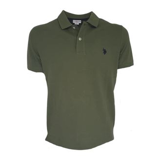 U.S.Polo Association Kurzarm Baumwoll-Poloshirt Gr&uuml;n - - Tops - Herren - Gr&uuml;n - 2XL
