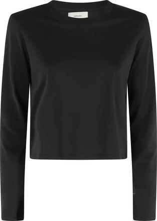 Loulou Studio Femme, Tops, Noir, Taille: 36 FR Masal Lds Roundneck Longsleeve