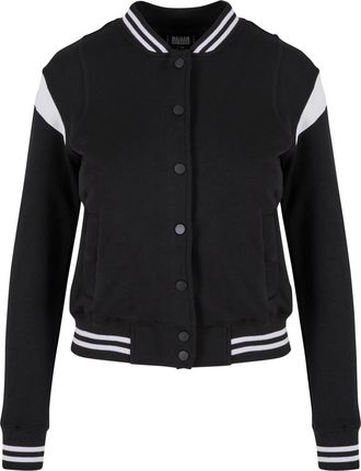 Urban Classics College Sweatjacke f&uuml;r Damen (Schwarz/Wei&szlig;)