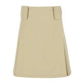 Burberry A-Linien-Midirock mit Falten - - Skirts - Damen - Gr&uuml;n - S