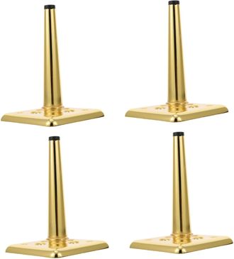 Angoily 4stücke Eisen Schrank Bein Möbelstützfüße Sofabein Bettbein Schrankbein Teetischbein Tragfähig