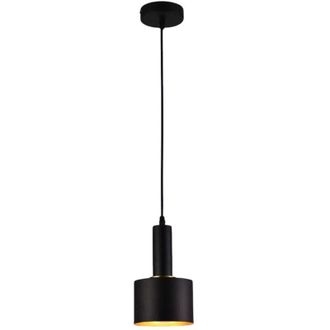Trade Shop Trade Shop - copy of LAMPADARIO A SOSPENSIONE SOFFITTO STILE CONTEMPORANEO NORDICO ATTACCO E27 IN METALLO B97 - Schwarz