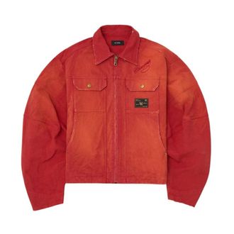 Willy Chavarria Homme, Vestes, Rouge, Taille: S Stockton Work Jacket