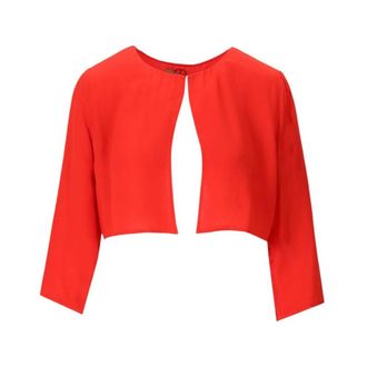 Twinset Kurze Orange Sonnenjacke f&uuml;r Frauen - - Jackets - Damen - Orange - M