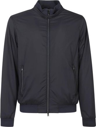 Herno Homme, Vestes, Bleu, Taille: XL High Collar Bomber Jacket
