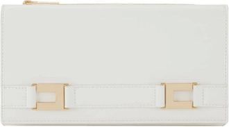 Elisabetta Franchi Femme, Sacs, Beige, Taille: ONE Size Wallet with logo details