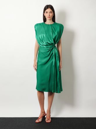 Versace Womens Cocktail Dress Viscose Silk Green