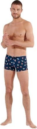 HOM Boxer de Bain Beach Club Swim Trunks, Imprimé homards et Cocktail Fond Marine, M Mens