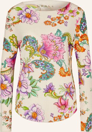 Grace Grace Longsleeve Flowers weiss