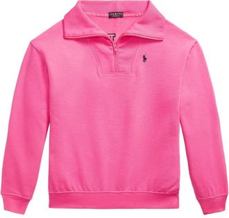 Polo Ralph Lauren Pink Pony Sweatshirt mit Rei&szlig;verschluss - Rosa