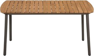 Generic Kangmusi Couchtisch 150x90x72 cm Massivholz Akazie und Stahl, kangmusi44234
