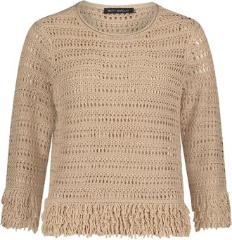 Betty Barclay Rundhals-Strickpullover - - Knitwear - Damen - Beige - XL