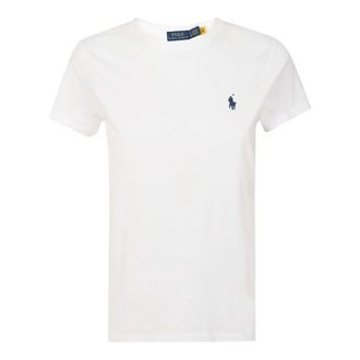 Ralph Lauren Cotton Jersey Crewneck Tee - - Tops - Damen - Wei&szlig; - L