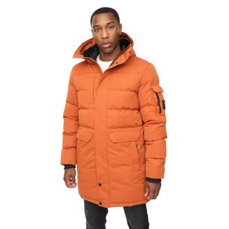 Crosshatch Milwaka Jacke f&uuml;r Herren, Lang (Dunkel Orange)
