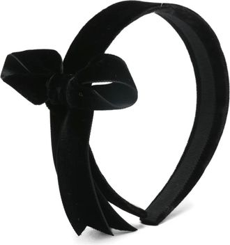 Jennifer Behr bow-embellishment hair band - Schwarz