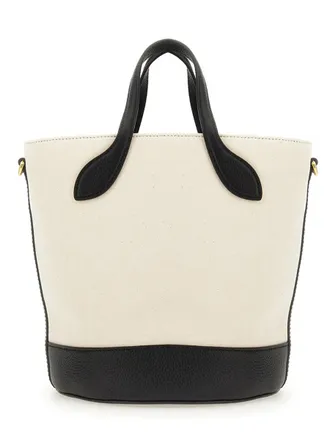 Bally Womens Bucket Bag 8 Hours Powder Leather Shoulder