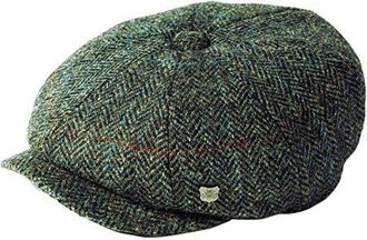 Failsworth Millinery Carloway Harris Tweed Baker Boy Casquette - gris - Taille S
