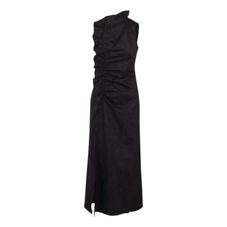 Ulla Johnson Demetria Taffeta Dress - Femme - Robes - Noir - Taille: 36 FR