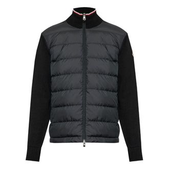Moncler Homme, Vestes, Noir, Taille: 2XL Gilet matelass&eacute; zipp&eacute; en coton