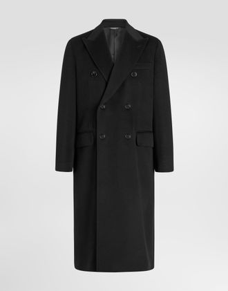 Dolce & Gabbana Mantel Doppelreihig Aus Schurwolle - Mann M&auml;ntel Und Jacken Schwarz 52