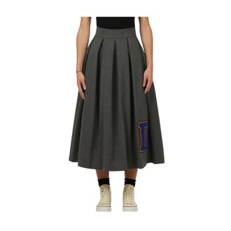 Department Five Falten - - Skirts - Damen - Grau - W28