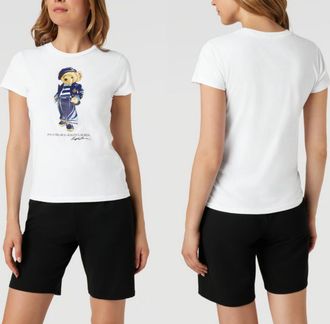 Polo Ralph Lauren T-Shirt Beret Bear B&auml;r Retro Teddy Atmungsaktiv, hypoallergen und besonders weich